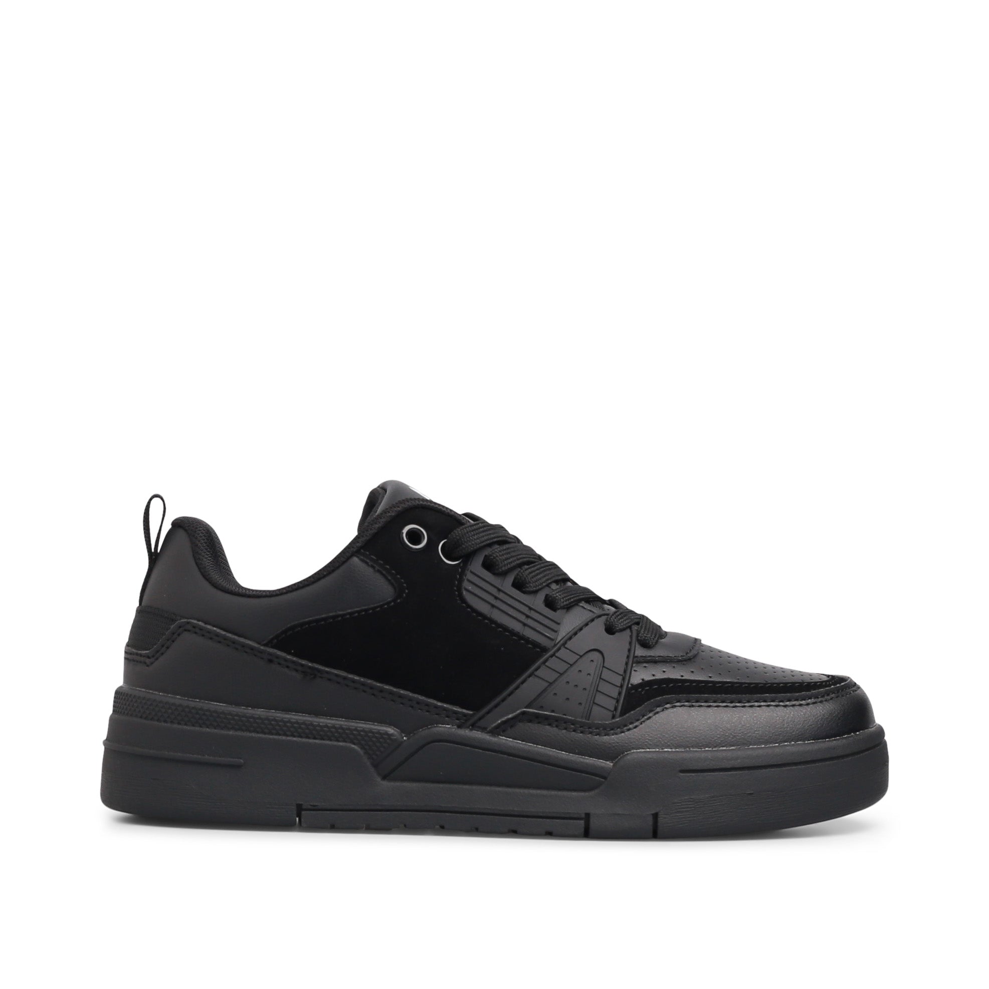Tenis blanco básico FLOW en combinación de texturas – MADA
